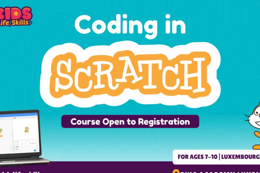 Coding in Scratch | Course for Ages 7-10 in Luxembourgish - kideaz